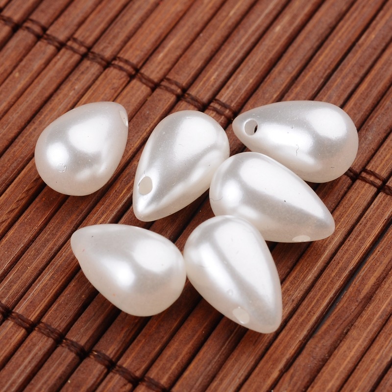 Beadthoven 5-200pcs Creamy White Round Chunky Imitation Loose Acrylic ...