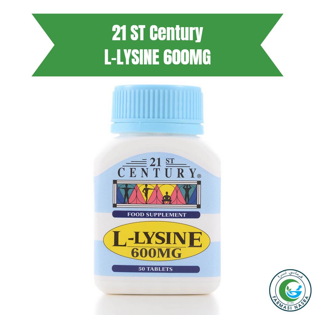 21st Century L-Lysine 600mg 50'S {EXP : 26/6/2025} | Shopee Malaysia