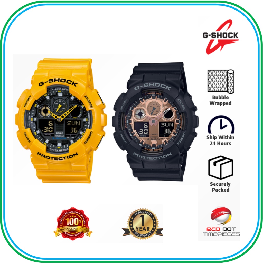 Casio G-SHOCK GA-100A-9ADR / GA-100MMC-1ADR /GA-100 / GA-100A /GA 100 ...