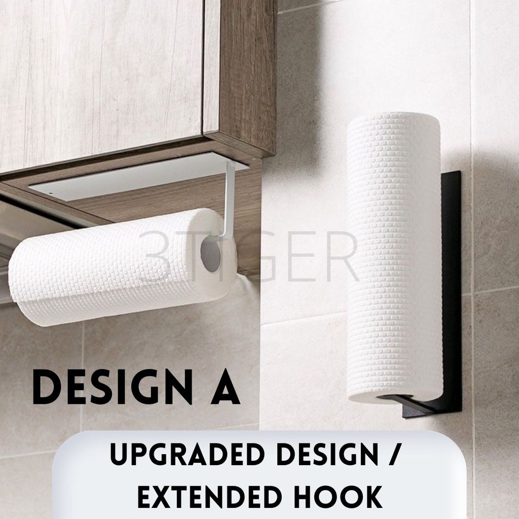 HEAVY DUTY Kitchen Tissue Rack Paper Hanger Rack Holder Cupboard Towel ...