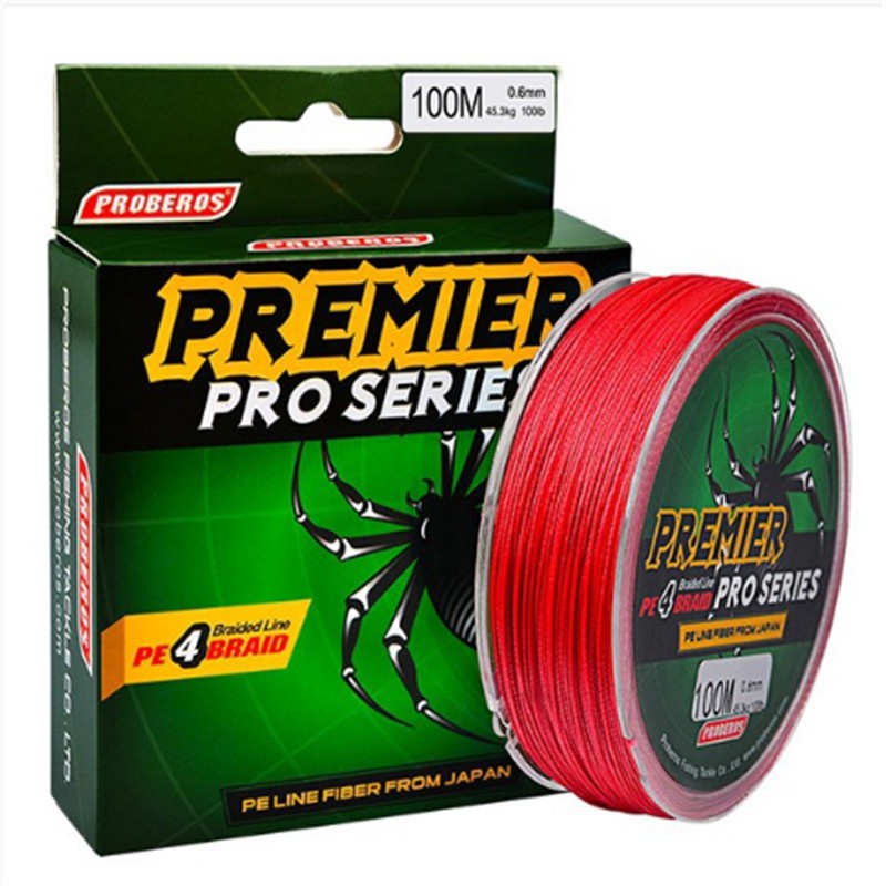 KFT Proberos Braided Fishing Line PE 100M x4 Tali Pancing Benang ...