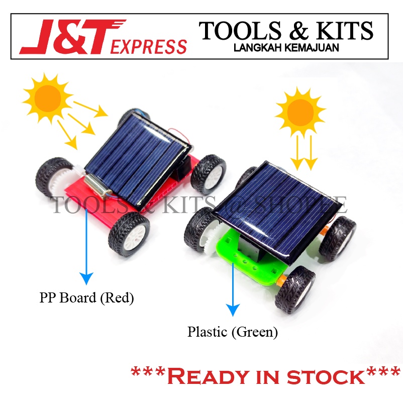3V Mini Solar Car Kit with Gear Mechanism Easy to Install DIY Project ...
