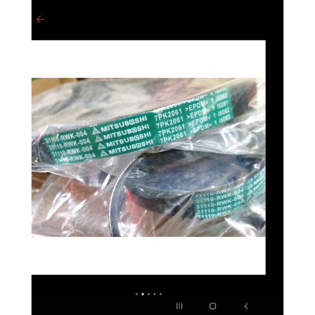 31110-RWK-003 BELTING HONDA CRV SWA STEAM RN6 RNA SMA 1.8 FAN BELT ...