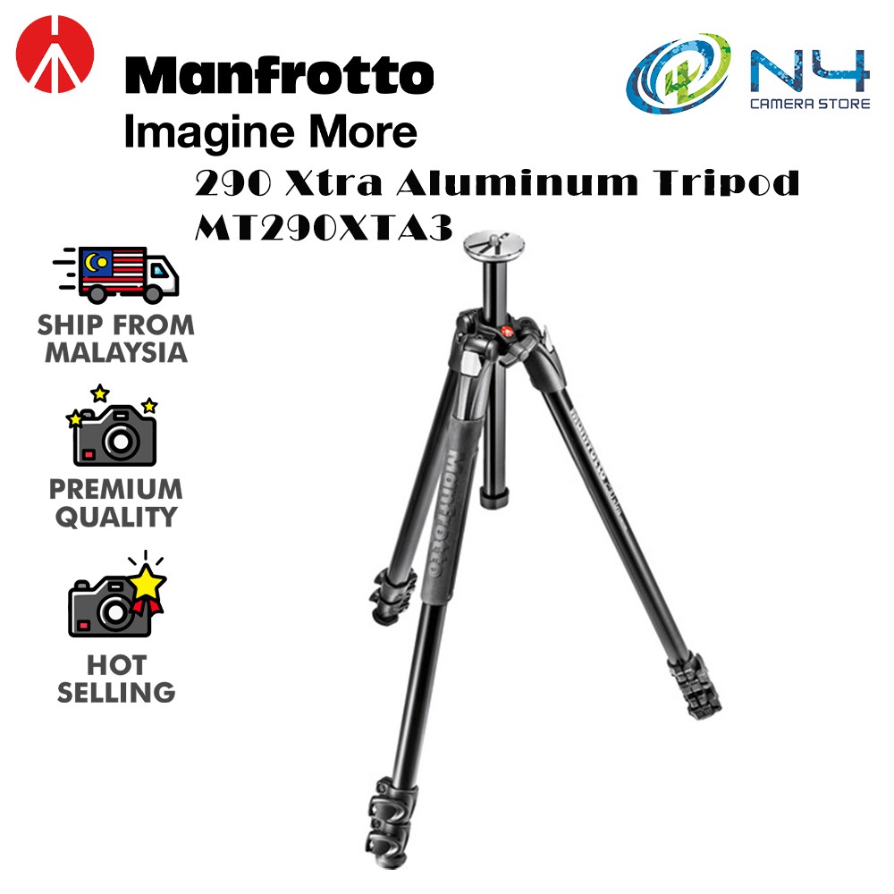 Manfrotto 290 Xtra Aluminum/Carbon fiber Tripod(Original Manfrotto ...