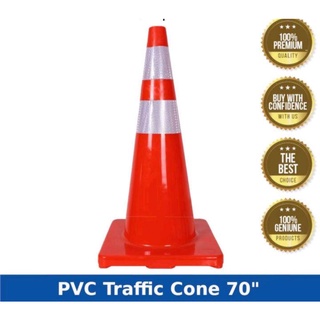 Traffic Kon Rubber Cone PVC rubber 70cm/75cm (Max order 10pcs for 1ord ...