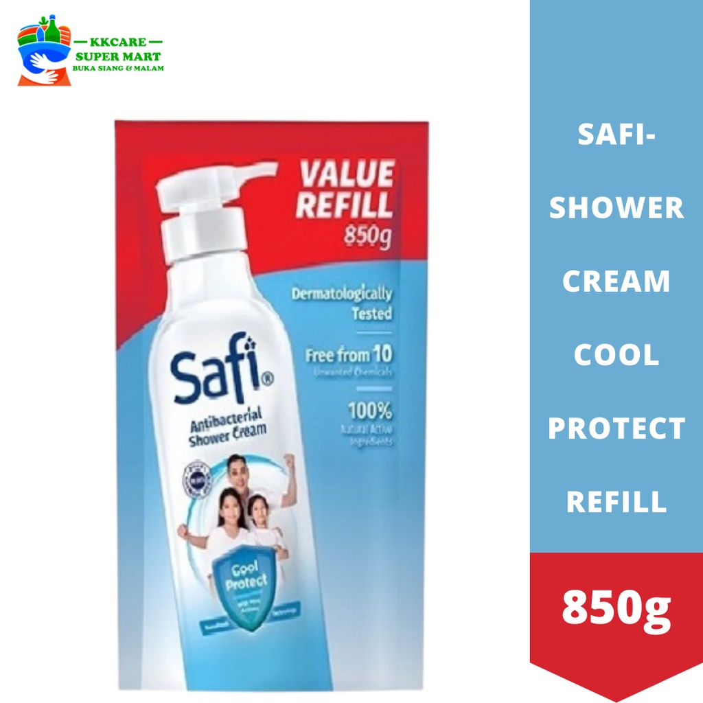 Safi - Antibacterial Shower Cream Cool Protect / Refill - 850g | Shopee ...