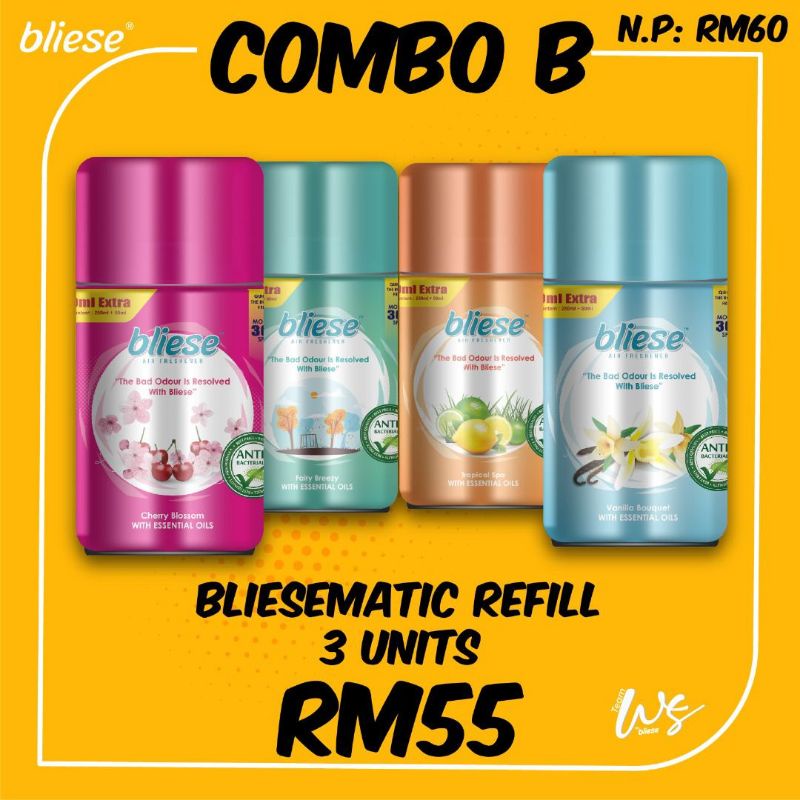 🔥🔥 HOT SELLER!! 🔥🔥 BLIESE HOME AIR FRESHENER REFILL | Shopee Malaysia