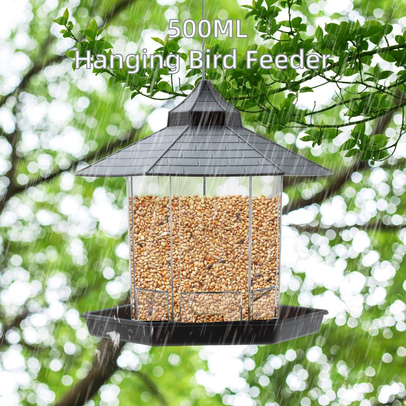 [EPAY] Ready Hanging Bird Feeder 500ml Pet Supplies Hummingbird Parrot ...