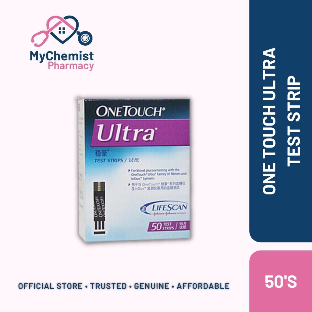 One Touch Ultra Test Strip 50'S | Shopee Malaysia