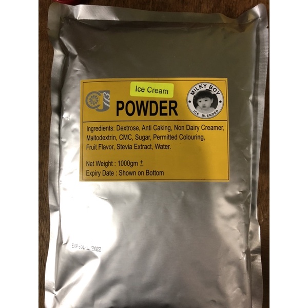 Ice cream ice blended powder & bubble tea premix powder 1kg . | Shopee ...