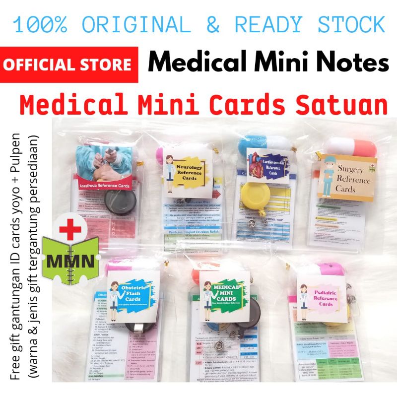 Original Original | Medical Mini Medical Card / Flash Card / Medical ...