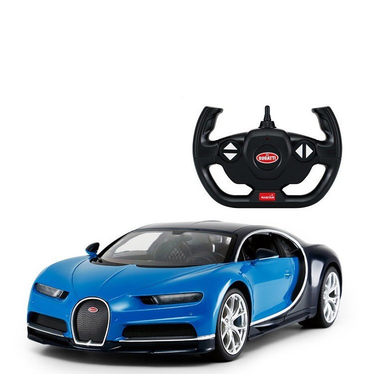 Rastar 1:14 Bugatti Chiron Remote Control RC Illuminated Car-Blue ...