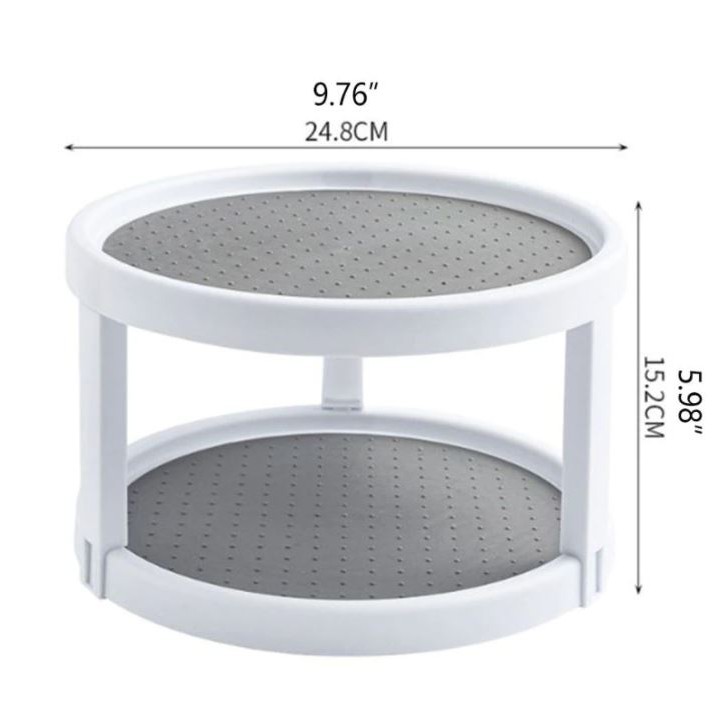 360 DEGREE ROTATION STORAGE TRAY L/S WHITE CONVENIENT SAVE STORAGE ...