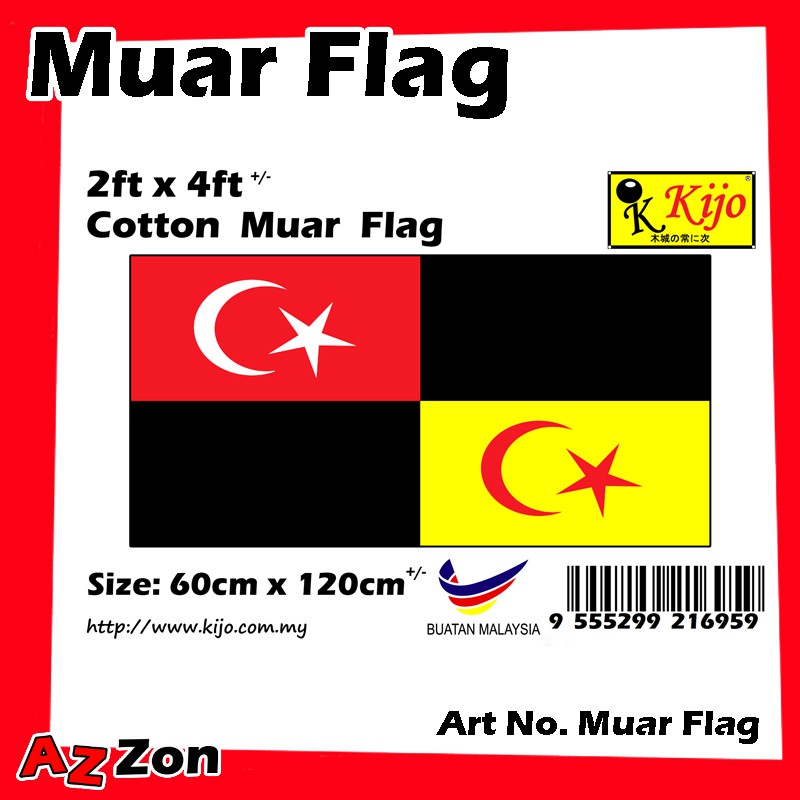 Muar Flag / Daerah Flag Johor / Johor Muar Flag / Cotton Muar Flag ...