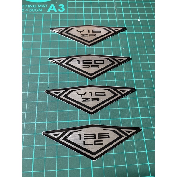 Y16/Y15ZR / LC135 / RS150 Sticker Logo Motor Emblem Timbul Epoxy ...