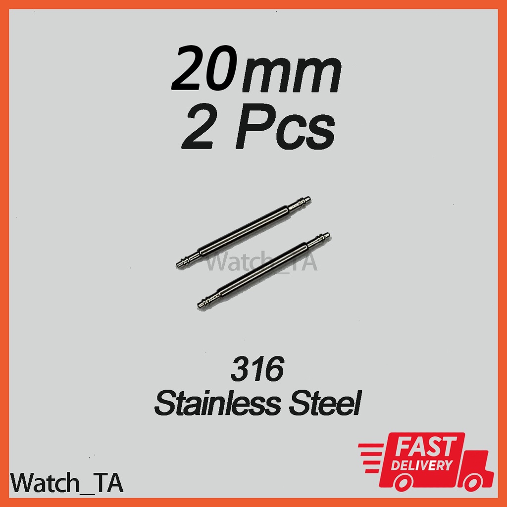 3 pcs 20mm Spring Bar Set 316 Stainless Steel Watch Band Spring Bars ...