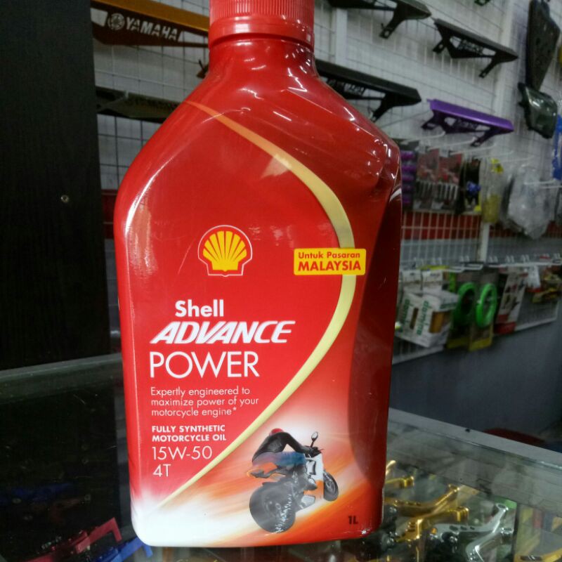 15w50 Fully Synthertic 4T Shell Advance Power 100% Original Shell ...