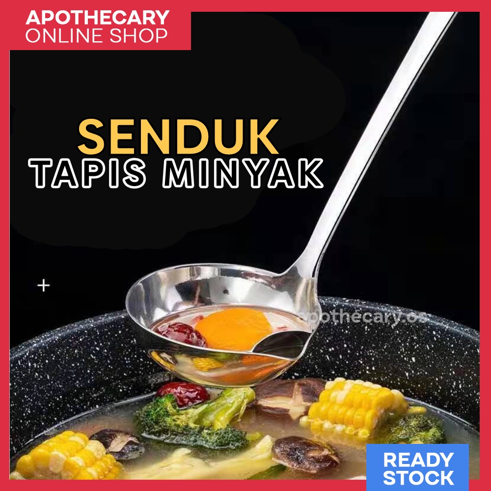 Senduk Besi - Tapis Asing Minyak Masak Gulai Sudu Sup Stainless Steel Tahan Panas Soup Spoon ...