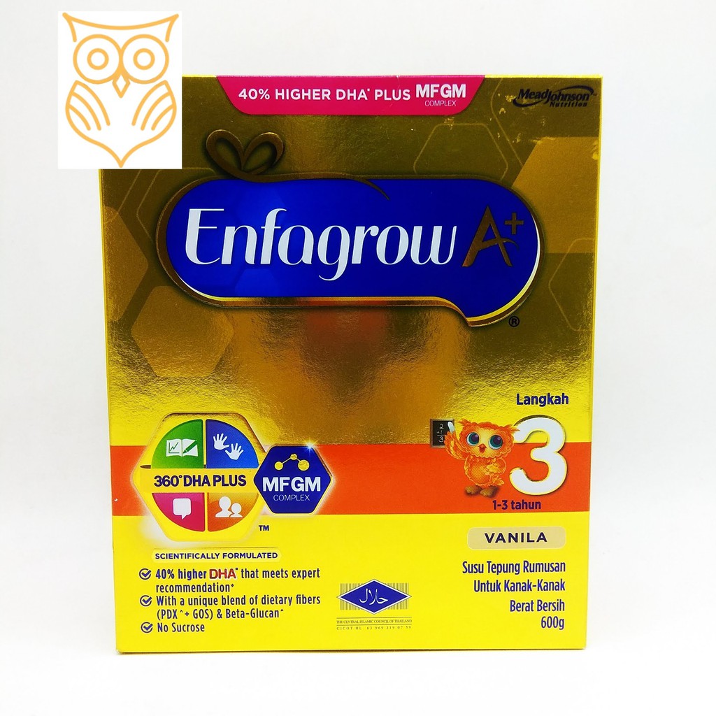 Enfagrow A+ Step 3 Vanilla (1-3 years) 500g | Shopee Malaysia