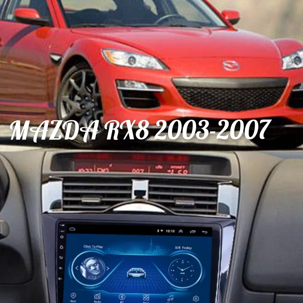 Mazda RX-8 RX8 2008 - 2011 ( UV Black ) Android 9” inch Car Player ...