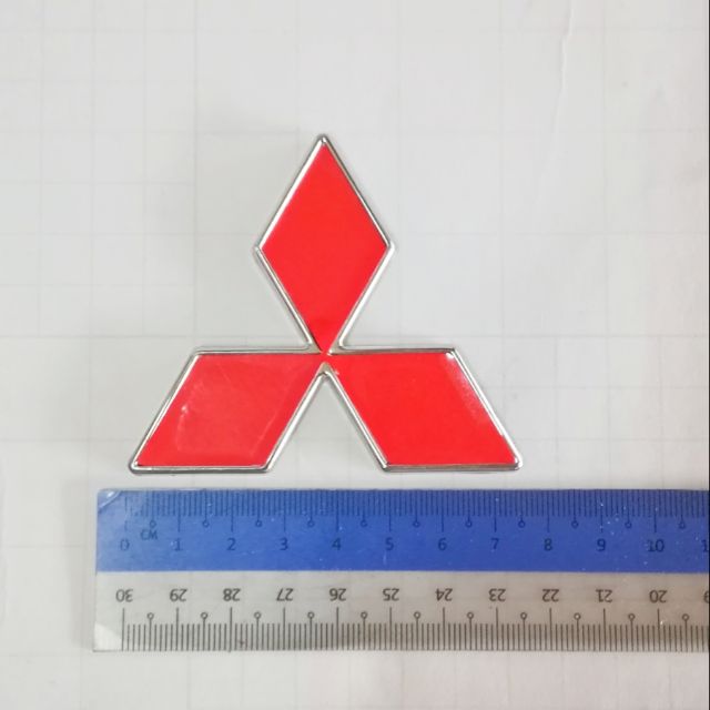 MMC Mitsubishi Reflective Car Emblem/Logo 75mm | Shopee Malaysia