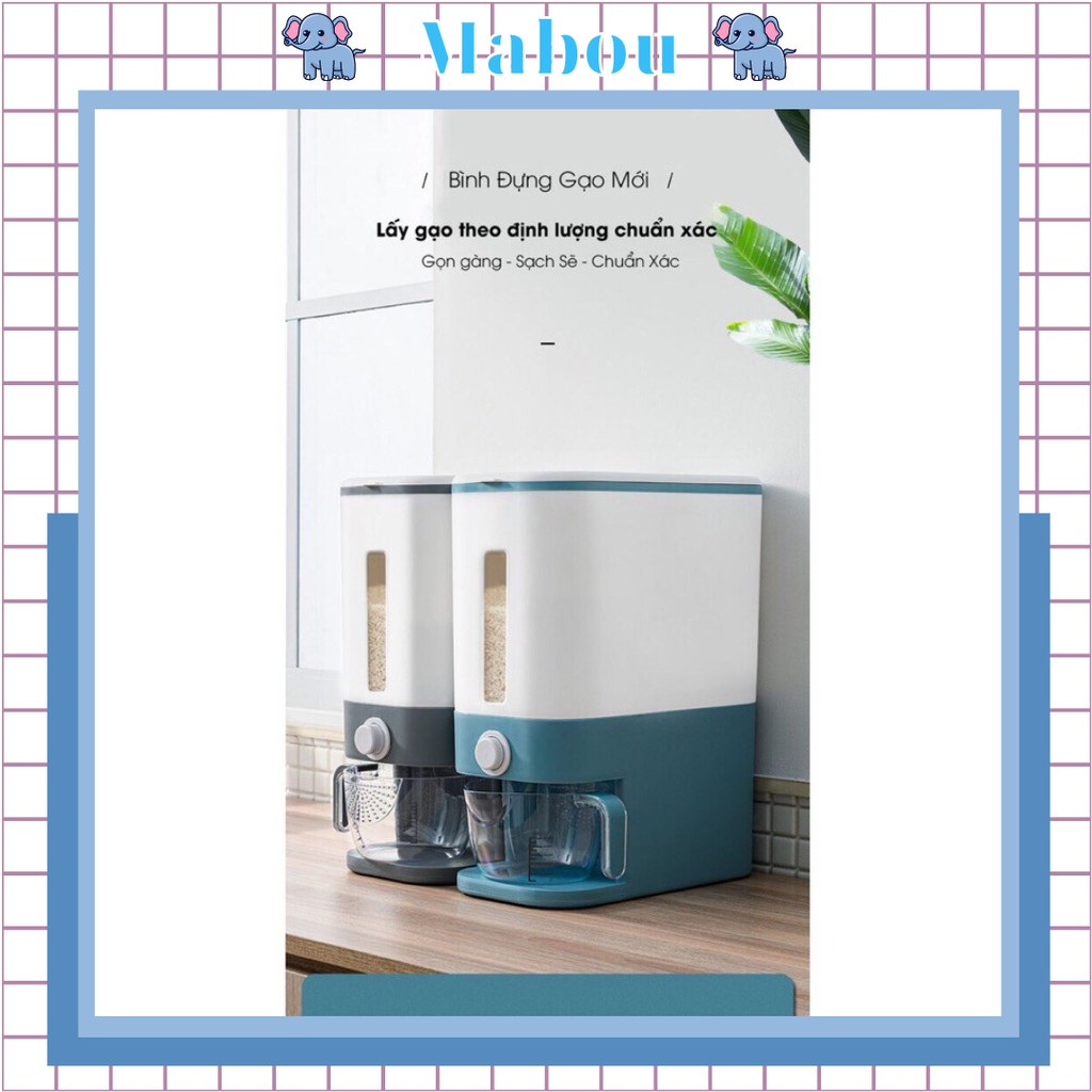 Smart Rice Barrel Automatically Holds Many Types Of Grains Holding 15kg ...