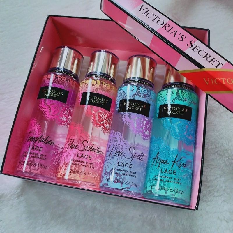 Original victoria@secret 4 in 1 GIFT BOX SET WITH FREE VS PAPER BAG ...