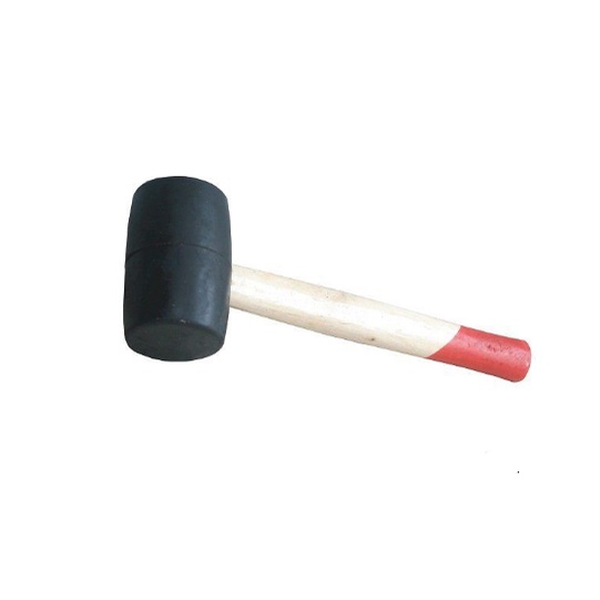 Rubber Hammer Wooden Handle Rubber Mallet Penukul Tukul Getah (400gm ...