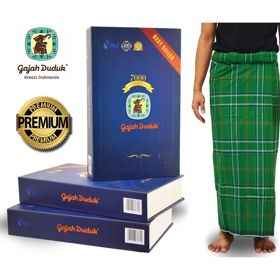 Kain Pelikat/Kain Sarung Gajah Duduk Premium Class 7000 | Shopee Malaysia