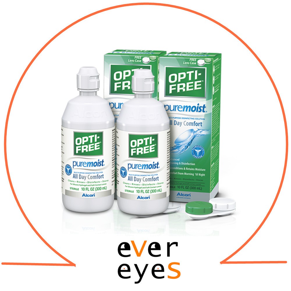 Alcon Opti Free Pure Moist(300mlx2 Twin Pack) or 300mlx3 Bottle ...