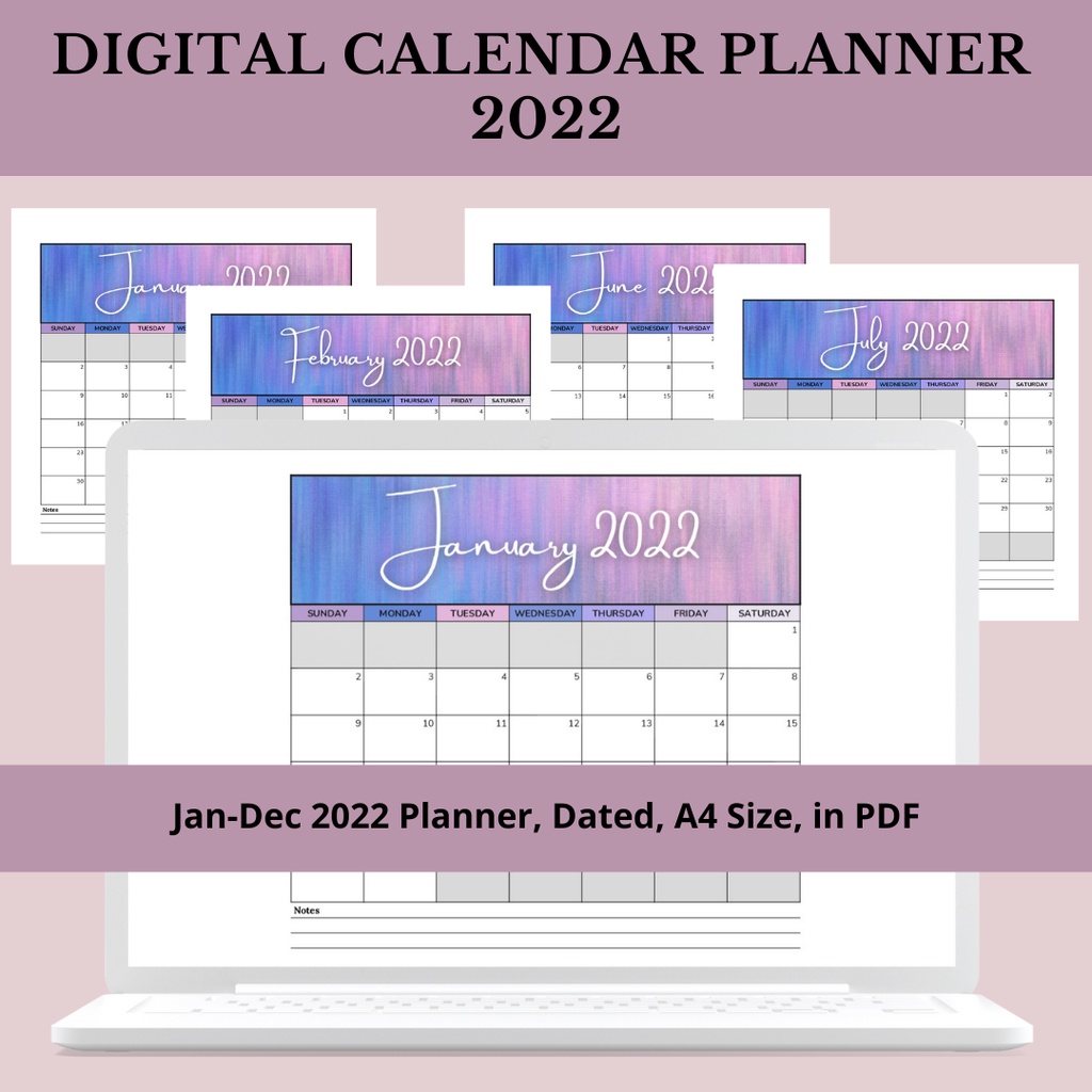 Digital Calendar 2022 Organizer | Shopee Malaysia