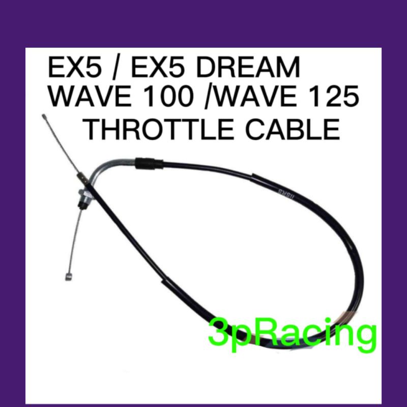 EX5 /EX5 DREAM /WAVE 100 /WAVE 125 THROTTLE CABLE | Shopee Malaysia