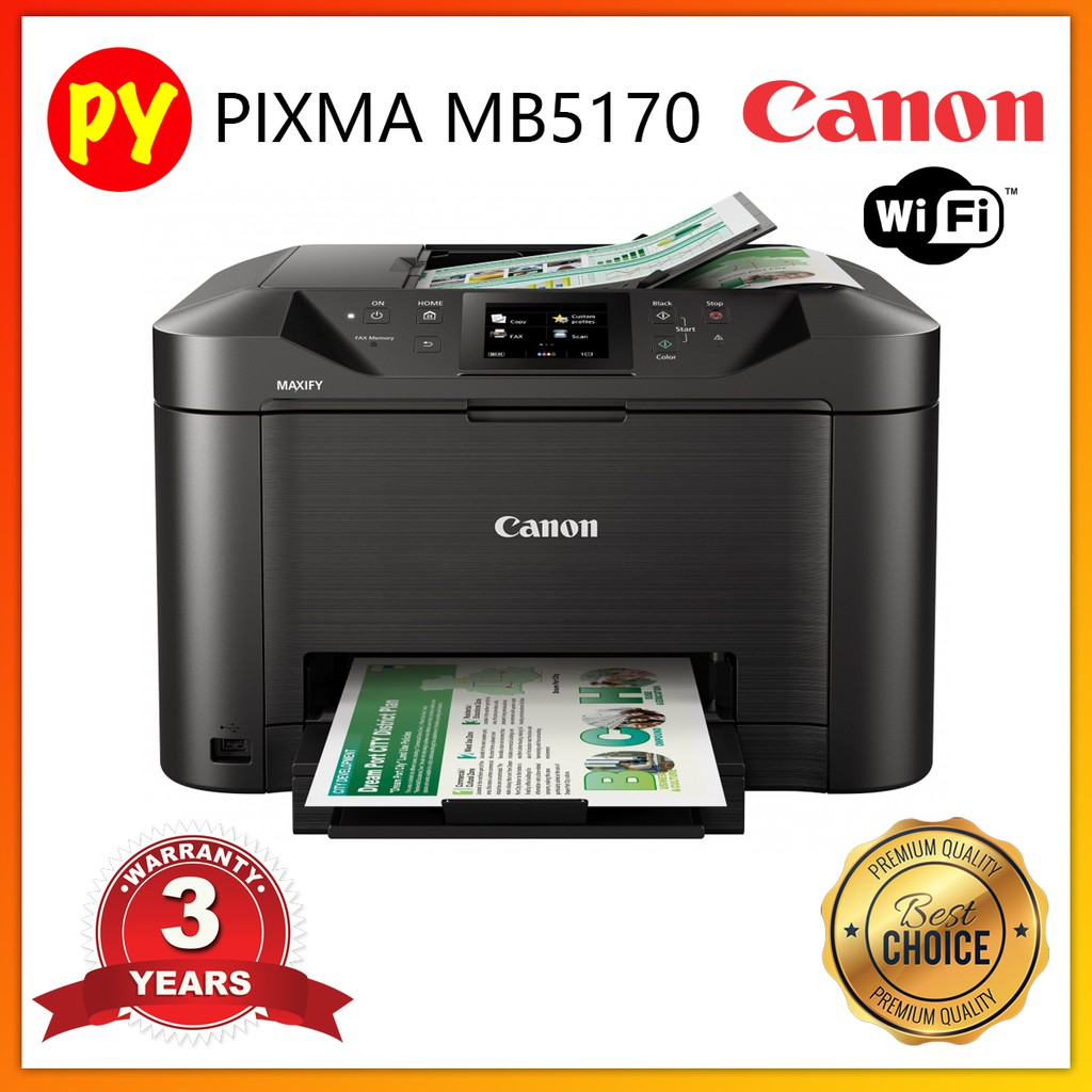 Canon Maxify MB5170 All-in-One Inkjet Printer MB-5170 (Wifi Fax ...