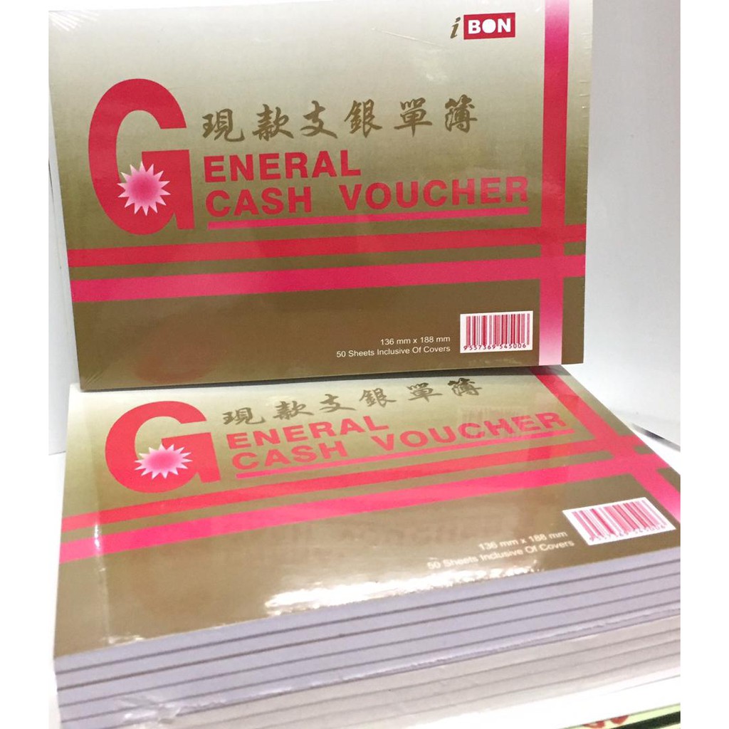 iBON General Cash Voucher 5"x7.5" | 50 Sheets x 1 Books | Bauchar Tunai ...
