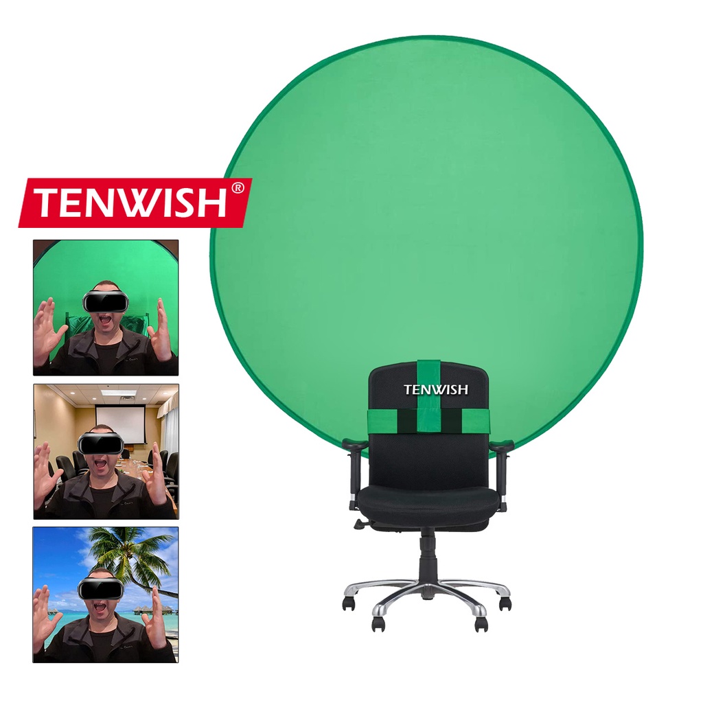 TENWISH Green Screen Backdrops for Chair 150cm / 60inch Photography ...