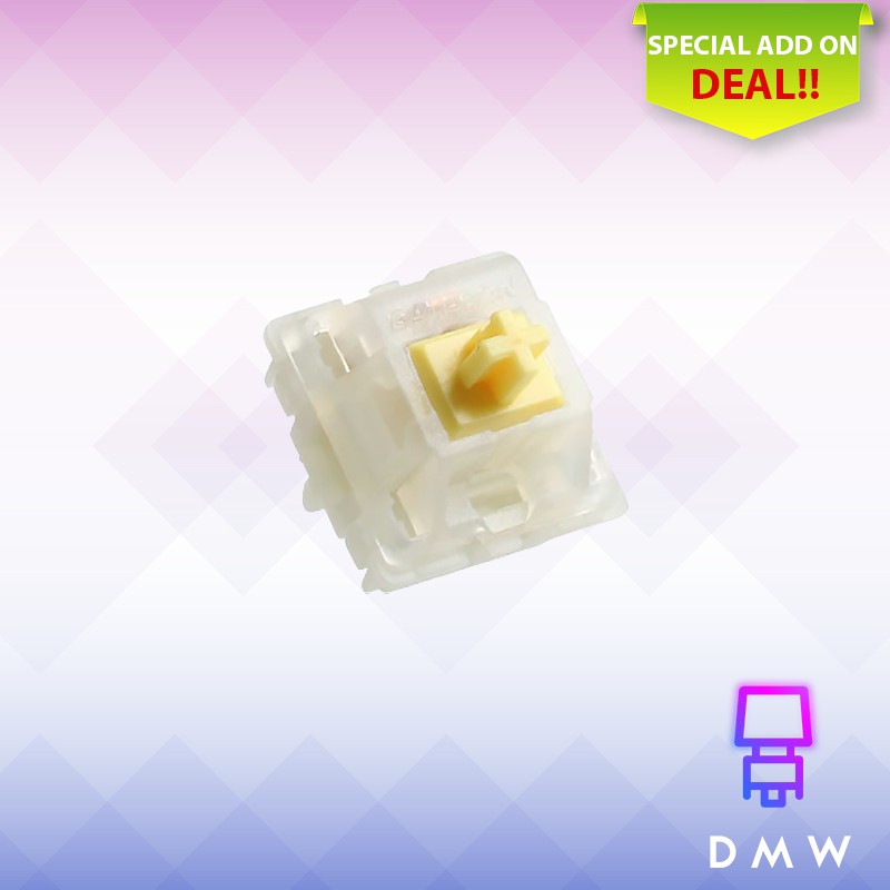 Gateron Yellow, Mechanical Switch Keyboard, Milky Housing, KS-3X1 ...