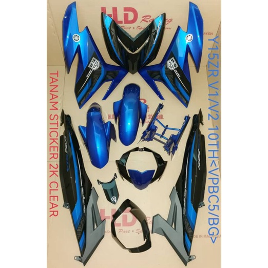 Y15ZR Y15 V1 V2 FULL SET COVER SET 2022 10TH TANAM STICKER 2K CLEAR NEW ...