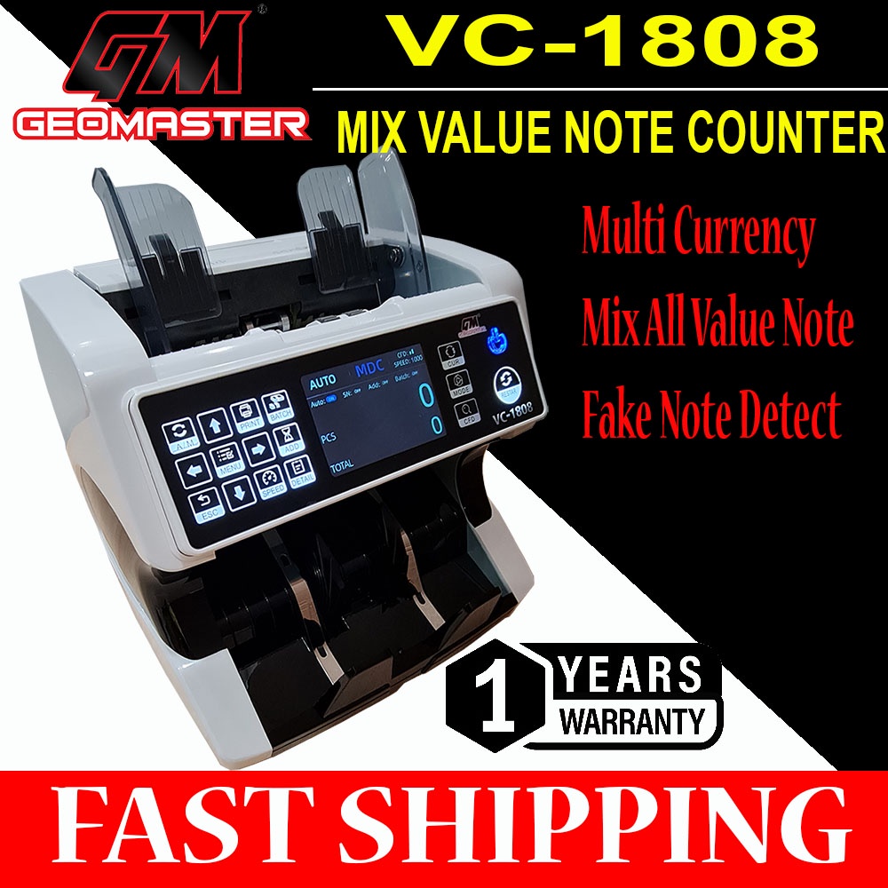 GM Mix Money Counter , Mix Value Money Counter VC-1808 Notes Counter ...
