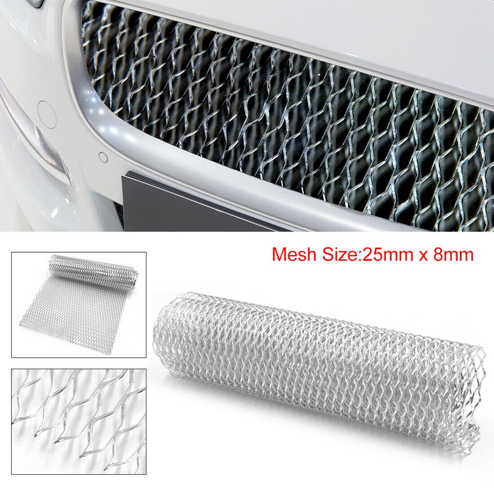Universal Car Aluminum Front Bumper Mesh Sheet Seagull Shape Vehicle ...