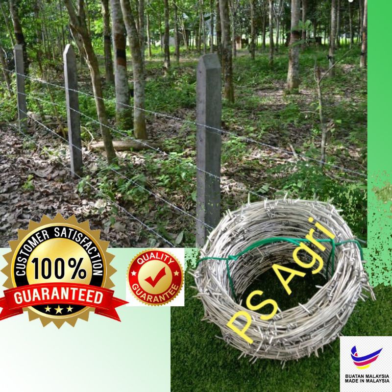 5kg GI Barbed Wire/ Dawai Duri Pagar 刺网 | Shopee Malaysia