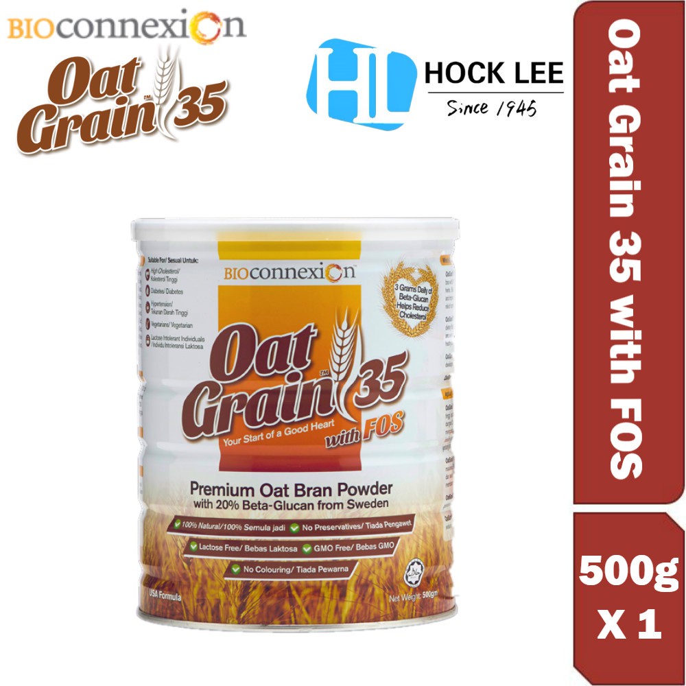 RM44.10 after coin cashback* BioConnexion Oat Grain 35 With FOS 500g x 1 | Shopee Malaysia