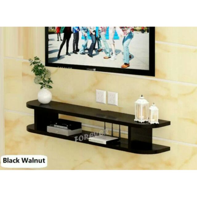 Ready Stock TV Cabinet Wall Mounted Wall Rack Decorations Rack TV Rak ...