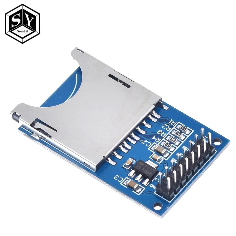 SD Card Module Slot Socket Reader ARM MCU Reading and Writing Module ...