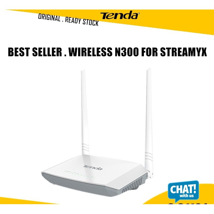 ORIGINAL TENDA D301 v2 Wireless N300 Wi-Fi ADSL2+ Modem WiFi Streamyx ...