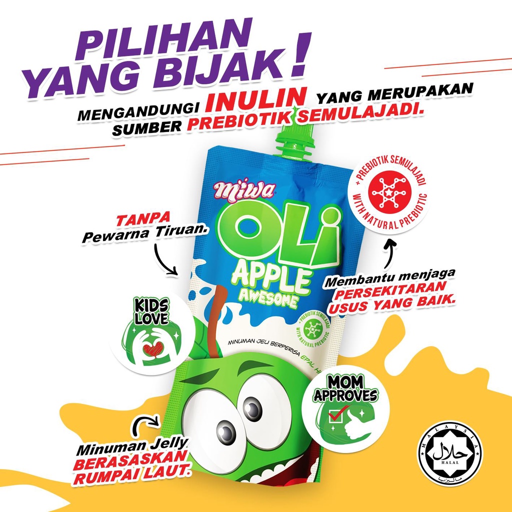 8 pcs Miwa Oli jelly drink minuman prebiotik | Shopee Malaysia