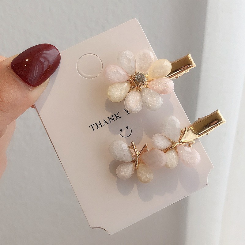 2022 Korea Dongdaemun Fresh Little Butterfly Duckbill Clip Small Flower ...