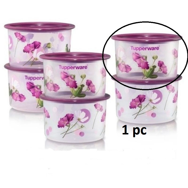 Tupperware Petalz/ Golden OR Royale Bloom One Touch Topper Junior 600ml | Shopee Malaysia