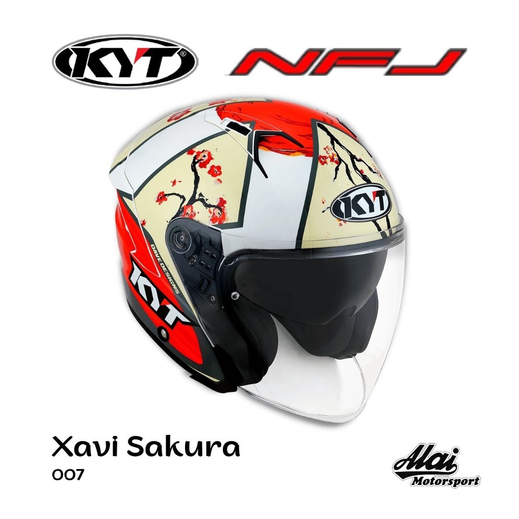 KYT Helmet NF-J Xavi Sakura | Shopee Malaysia