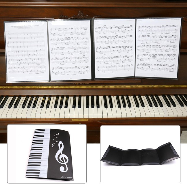Foldable Music Sheet Score Folder A4 Size Expanded Piano Score Folder ...