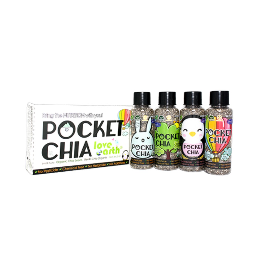 Love Earth Organic Pocket Chia 4 in 1 (28g x 4) | Shopee Malaysia